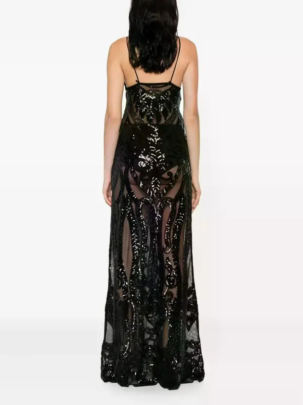 Norma Kamali Sequin-embellished Gown