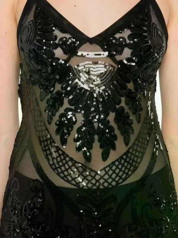 Norma Kamali Sequin-embellished Gown