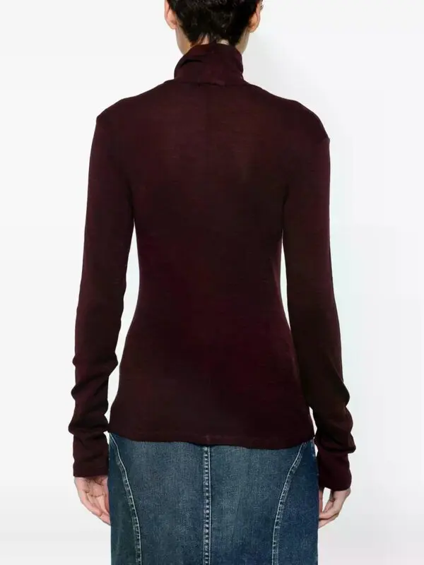 FORTE_FORTE Turtleneck Sweater - Red