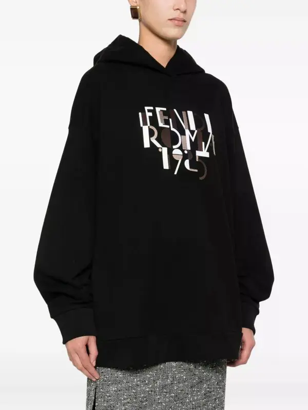 Fendi Logo-print Cotton Hoodie