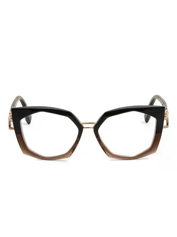 Cazal Geometric Eyeglasses - Black