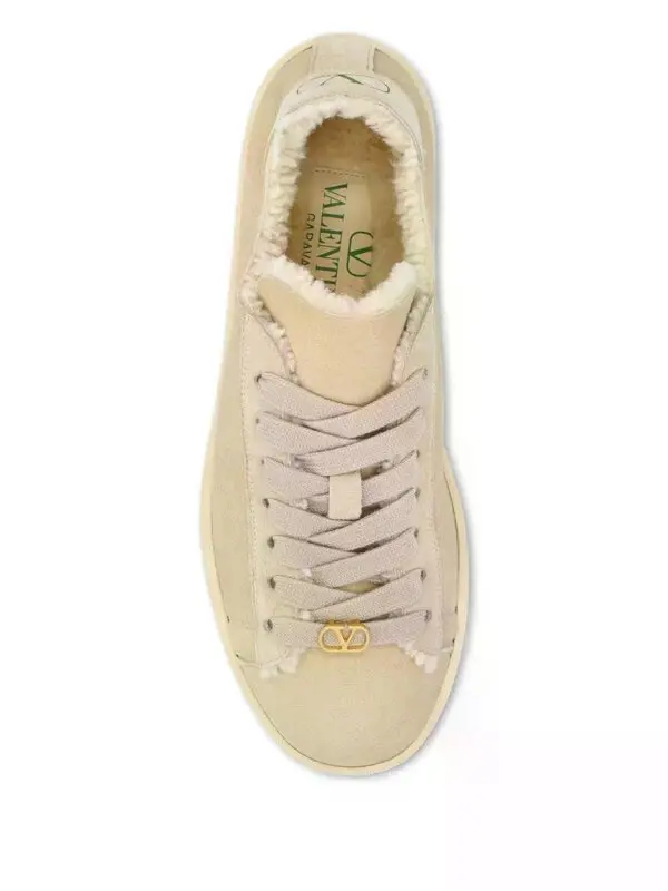 Valentino Garavani Logo-appliqué Suede Sneakers
