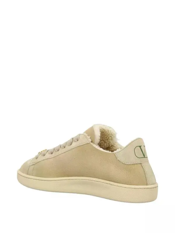 Valentino Garavani Logo-appliqué Suede Sneakers
