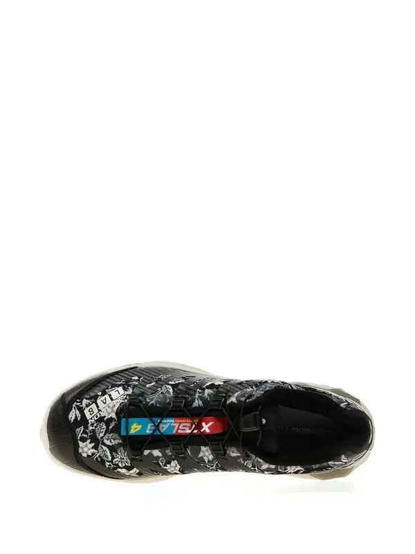 SALOMON Advanced Xt-4 Needlepoint Floral-print Sneakers - Black