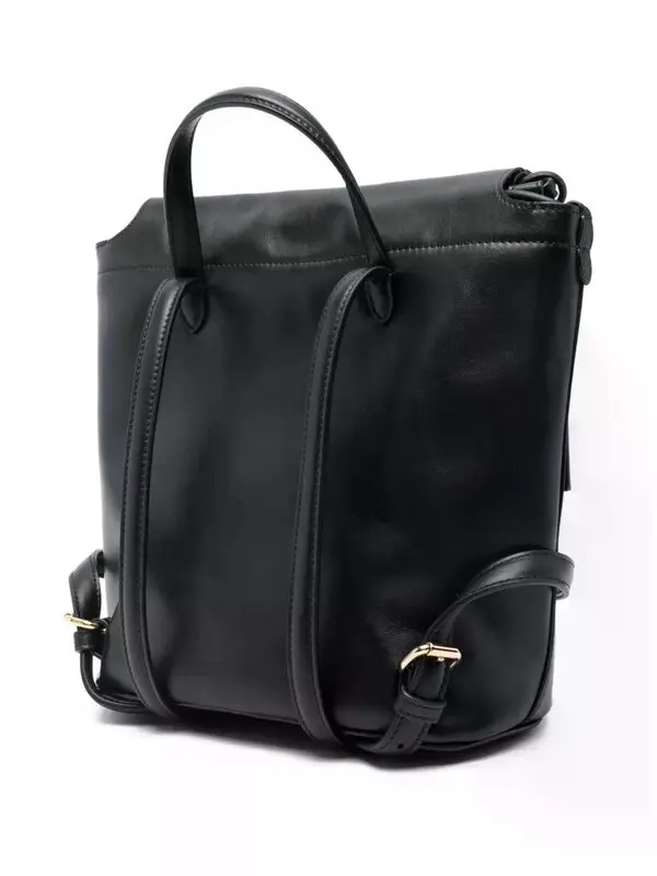 Fendi Leather Backpack - Black