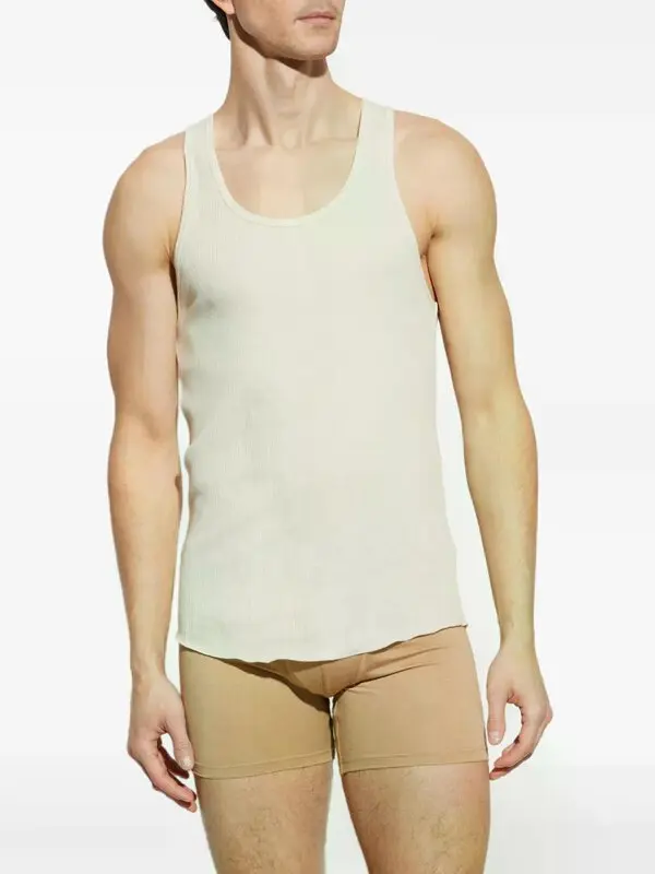 Dsquared2 Cotton Ribbed Tank Top