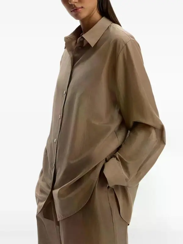 12 STOREEZ Mother-of-pearl Button-fastening Shirt