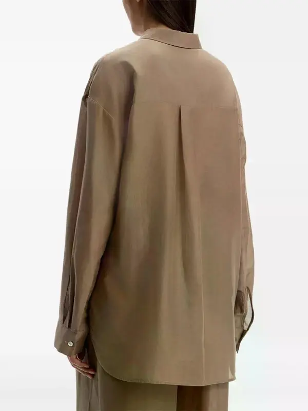 12 STOREEZ Mother-of-pearl Button-fastening Shirt