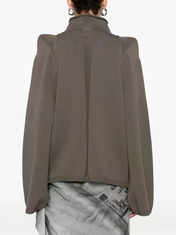 Rick Owens Funnel-neck Wool Sweater