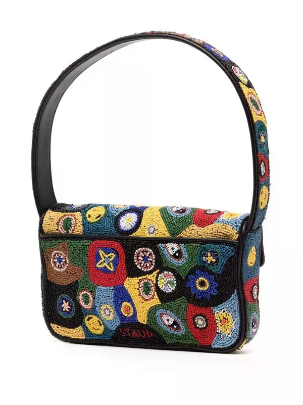 Staud Bead-embellished Shoulder Bag