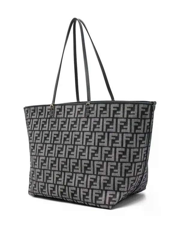 Fendi Large Roll Ff-jacquard Tote Bag