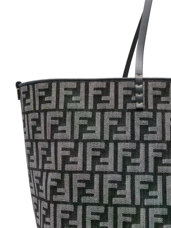 Fendi Large Roll Ff-jacquard Tote Bag