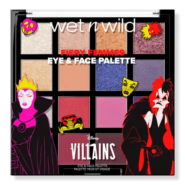 WET N WILD Disney Villains Fiery Femmes Eye & Face Palette Unleashed - One-color