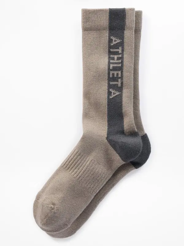 Athleta Performance Wool Crew Socks - Mortar Mushroom