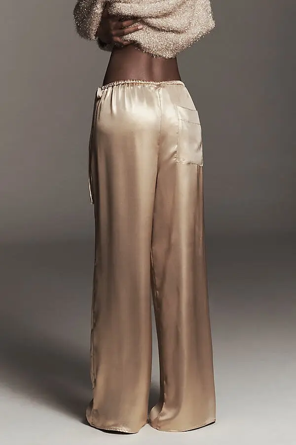 Maeve Liquid Shine Party Pull-on Pants