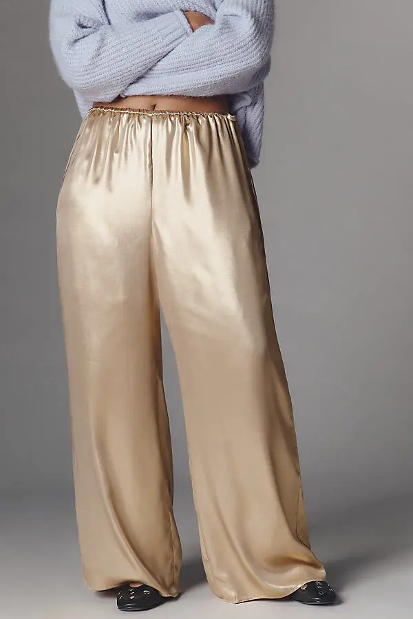 Maeve Liquid Shine Party Pull-on Pants