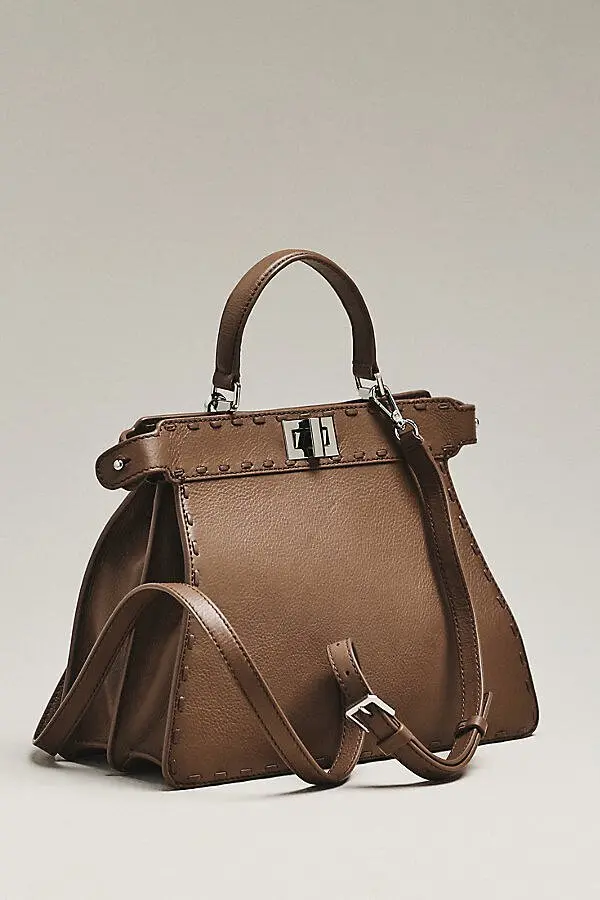 Walter Baker Reed Mini Satchel Bag - Brown