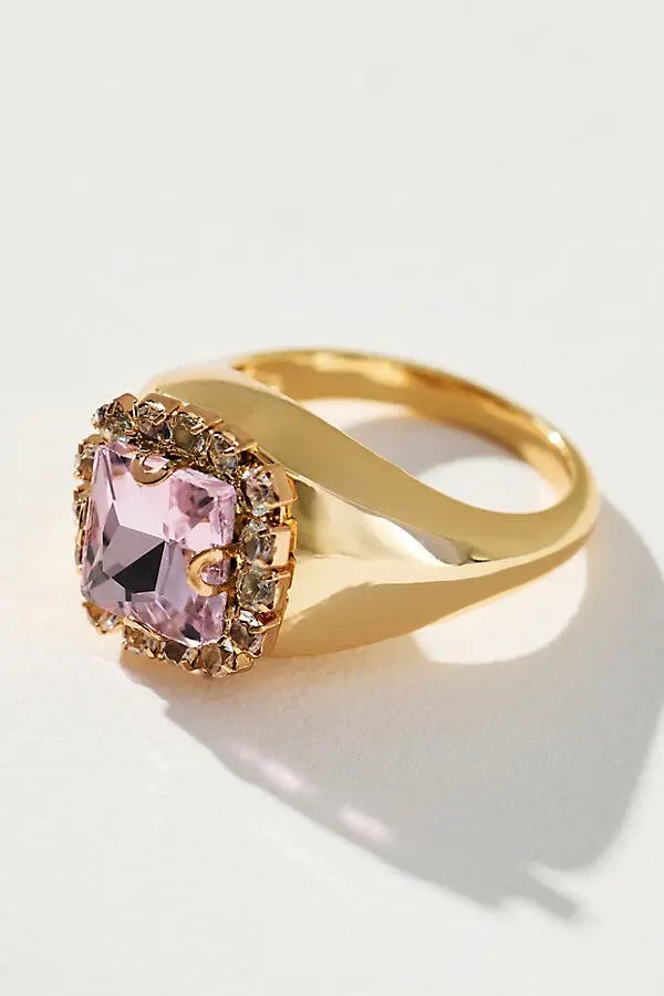 Anthropologie Stone Ring - Pink