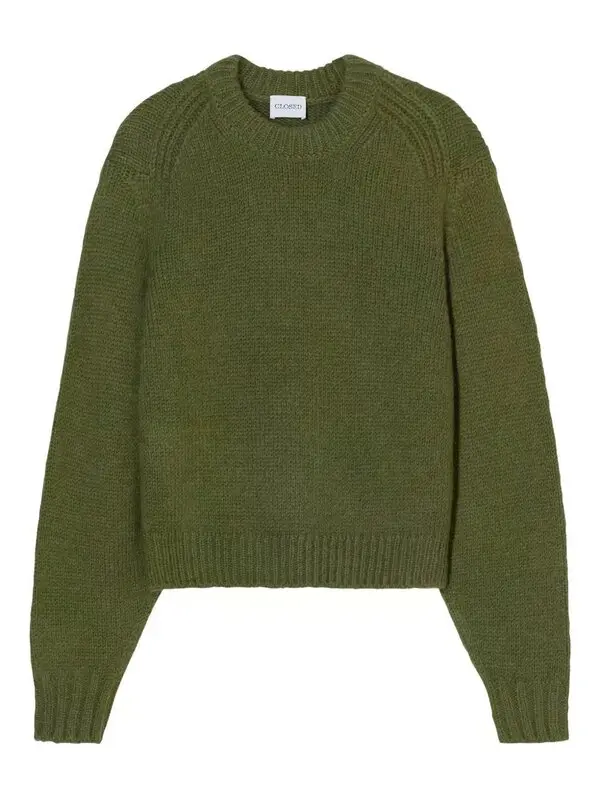 Closed Long Sleeve Crew-neck Sweater