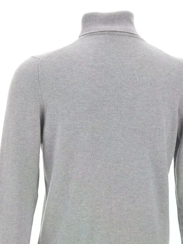 GRAN SASSO Ribbed Turtleneck Sweater - Grey