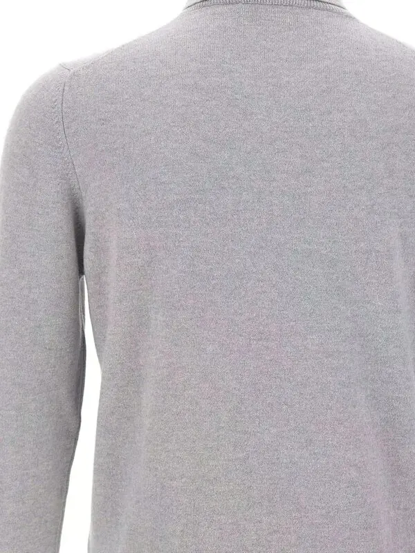 GRAN SASSO Ribbed Turtleneck Sweater - Grey