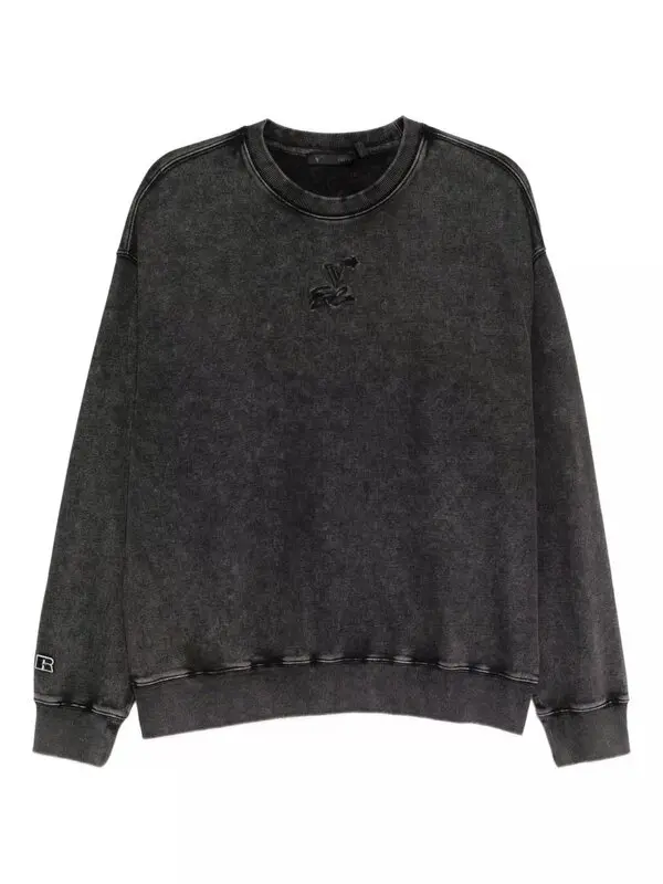 FIVE CM Logo Washed Sweatshirt - Black