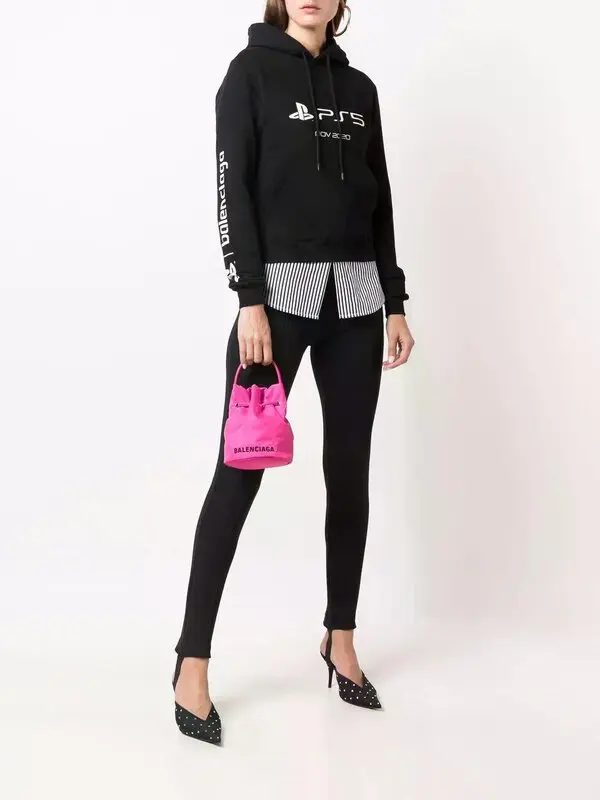 Balenciaga Ps5 Hoodie - Black