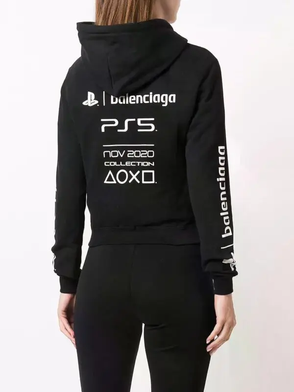 Balenciaga Ps5 Hoodie - Black