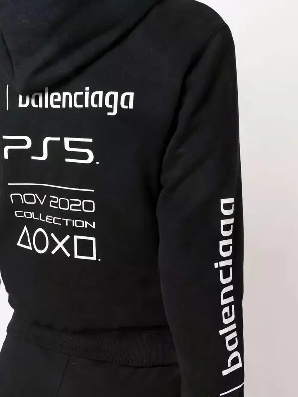 Balenciaga Ps5 Hoodie - Black