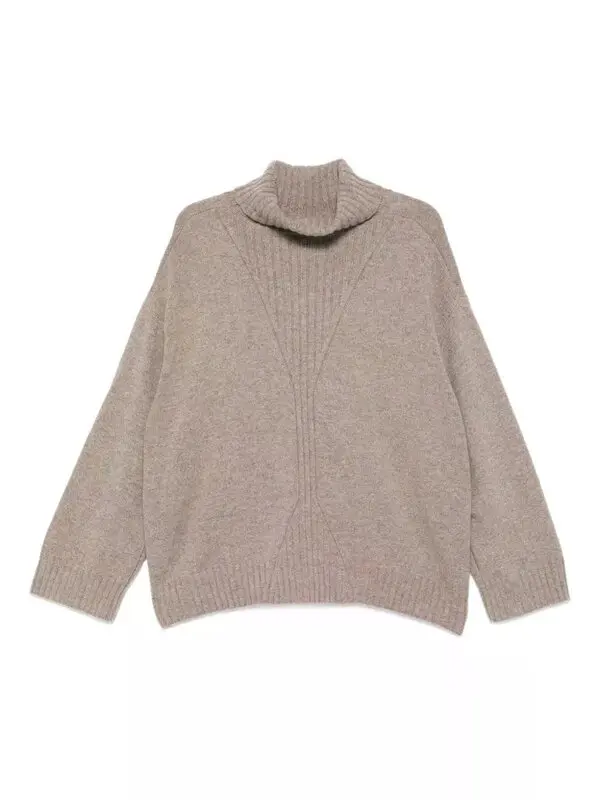 Eric Bompard Ribbed Turtleneck Cashmere Sweater