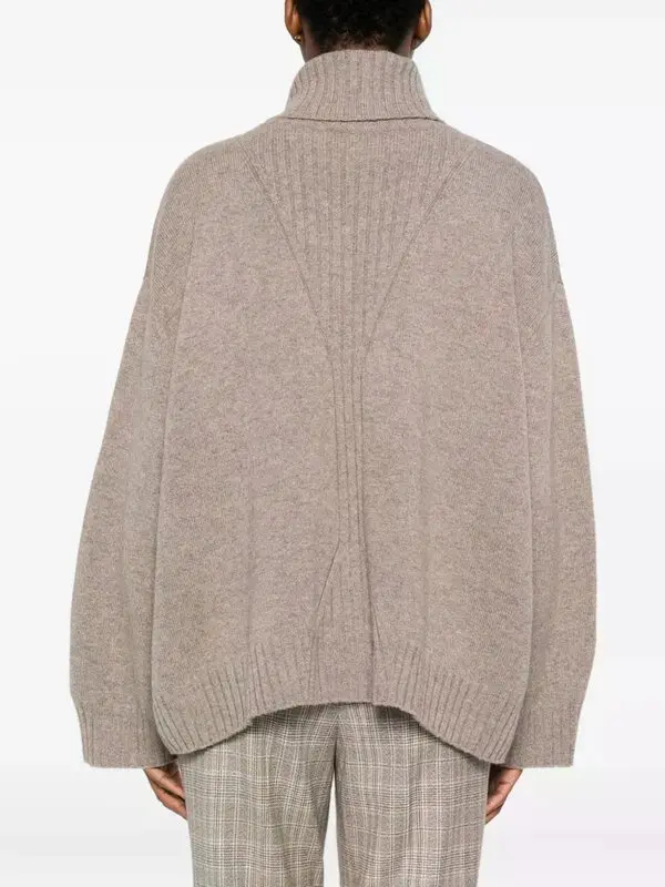 Eric Bompard Ribbed Turtleneck Cashmere Sweater