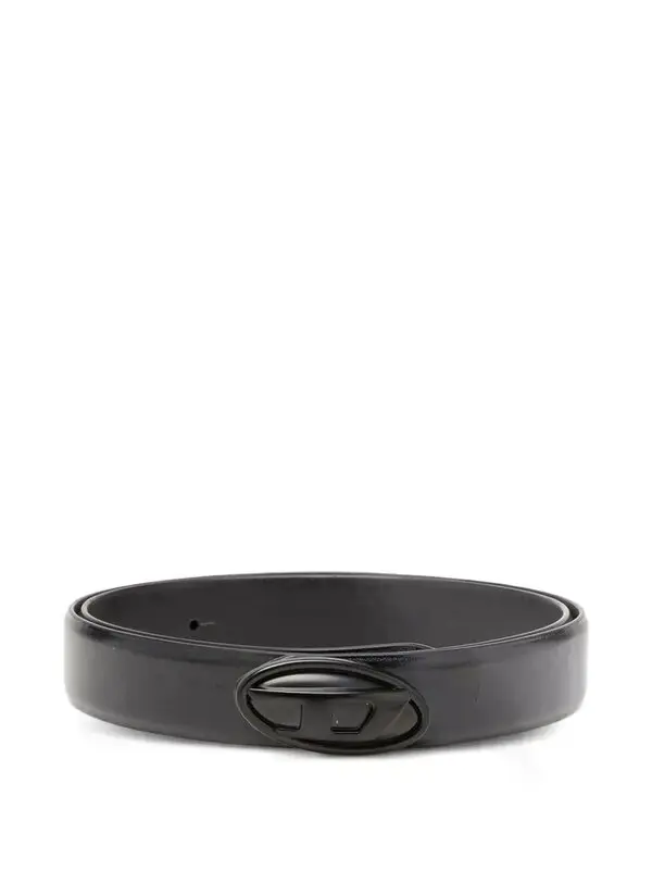 DIESEL® Logo Buckle Belt - Black