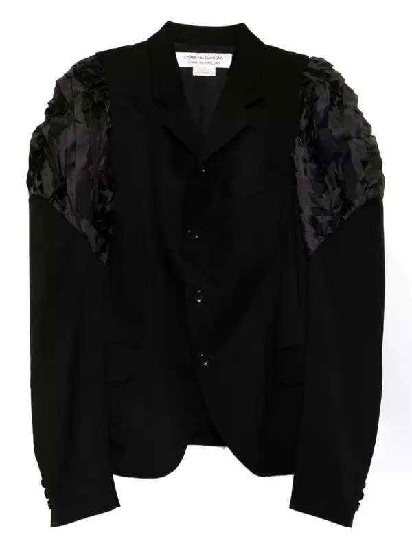 Comme Des Garçons Ruffled-sleeve Blazer