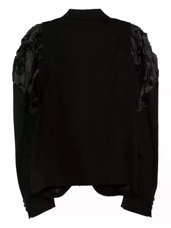 Comme Des Garçons Ruffled-sleeve Blazer