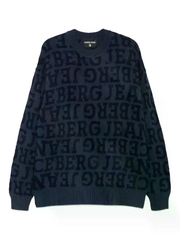 Iceberg Intarsia-knit Logo Sweater