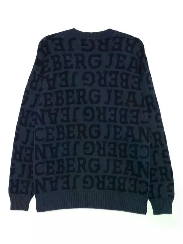 Iceberg Intarsia-knit Logo Sweater