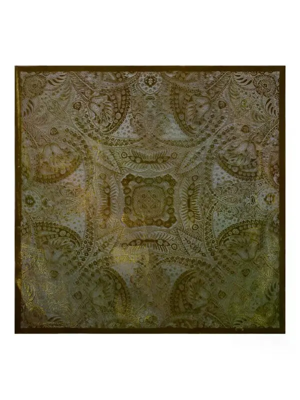 Etro Velvet-effect Paisley Shawl - Green