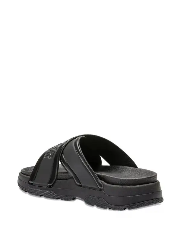 Bogner Embossed Crossover Flat Sandals