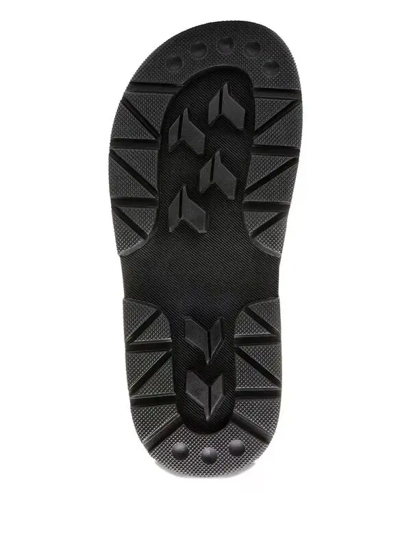 Bogner Embossed Crossover Flat Sandals