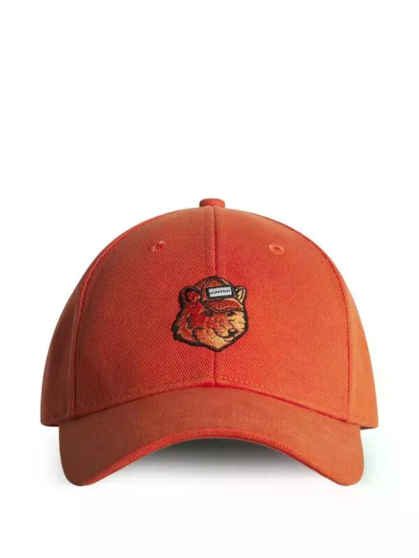 Maison Kitsuné X Hunter Fox Head Embroidered Baseball Cap - Orange