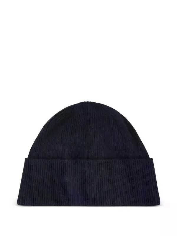 BOSS Logo Detail Beanie - Blue
