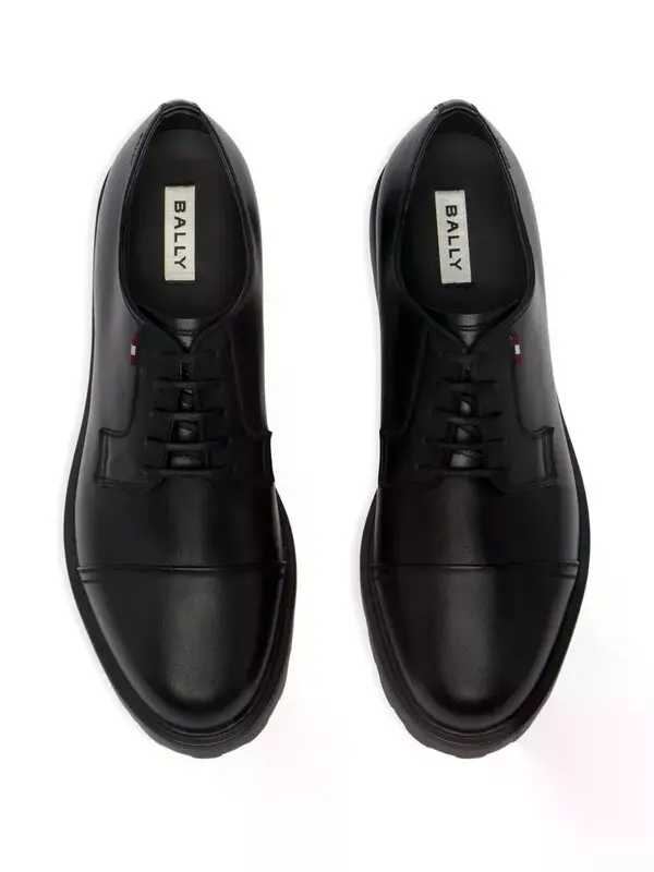 Bally Gusto Logo Leather Derby Shoes