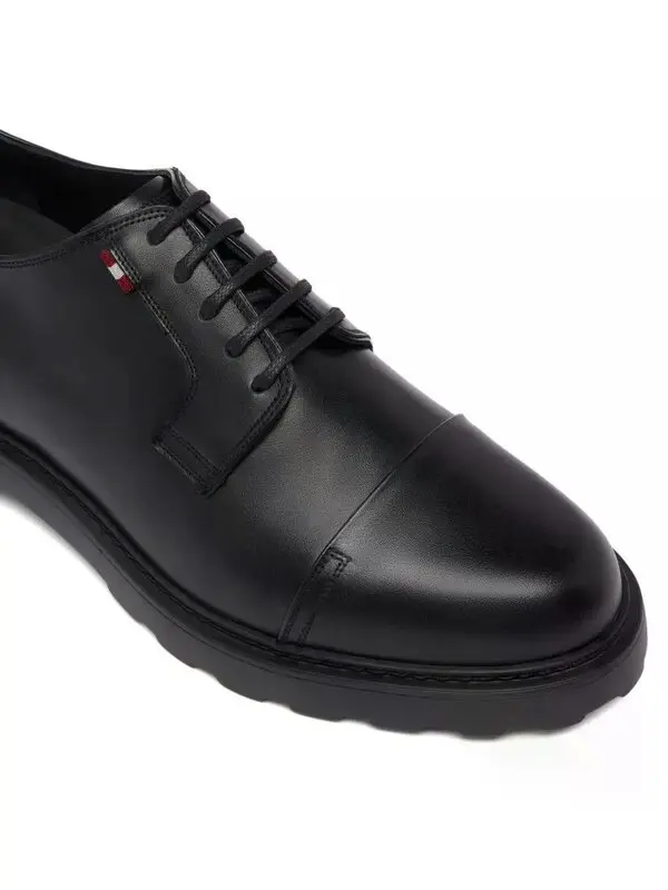 Bally Gusto Logo Leather Derby Shoes