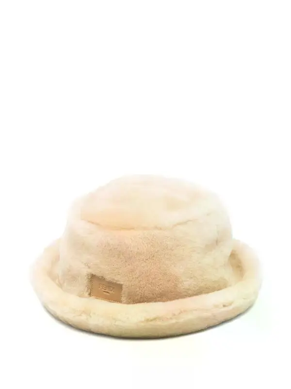 Fendi Montone Bucket Hat - Neutrals