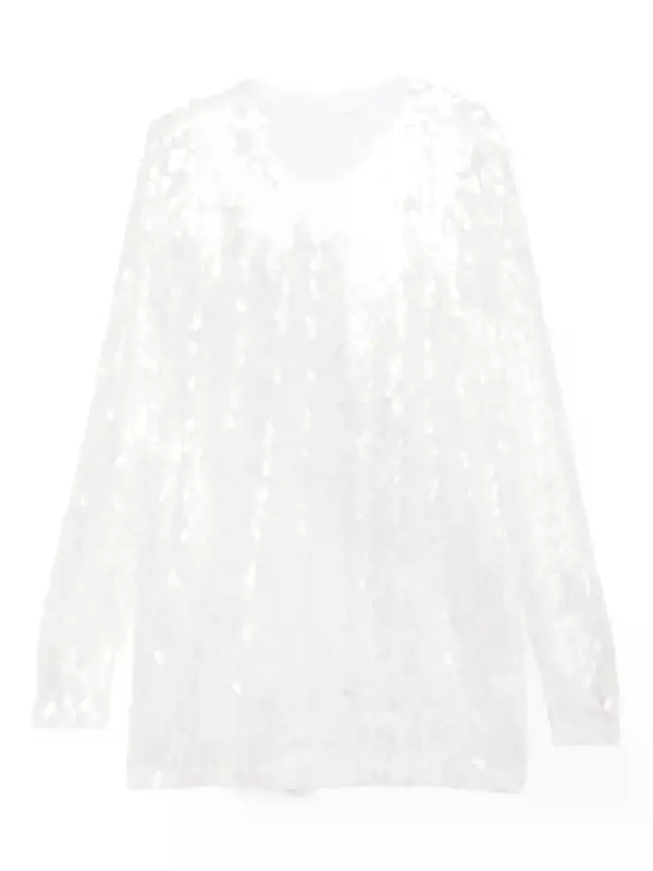 Norma Kamali Sequined Mini Dress - White