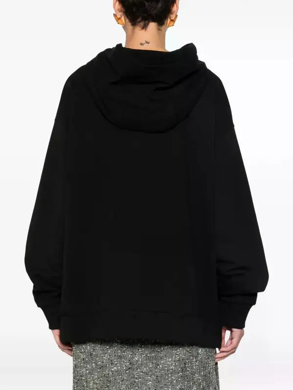Fendi Logo-print Hoodie - Black