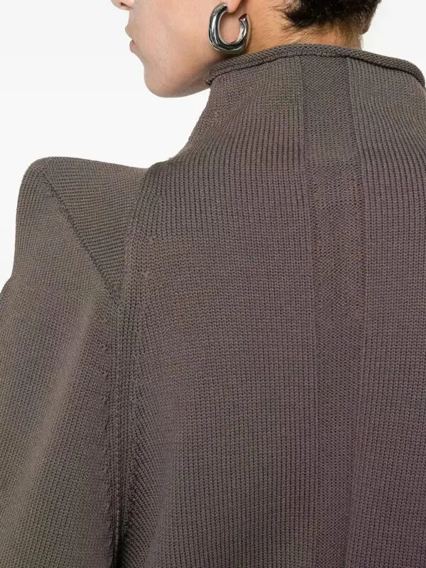 Rick Owens Funnel-neck Wool Sweater