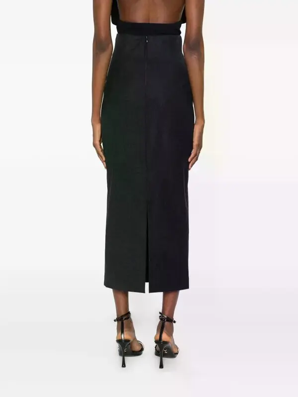 Alberta Ferretti Wool Pencil Skirt