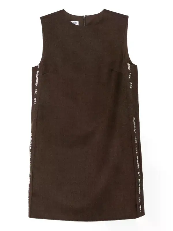 Moschino Text-print Virgin Wool Dress