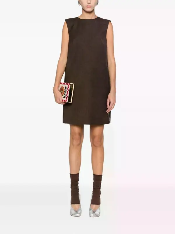 Moschino Text-print Virgin Wool Dress